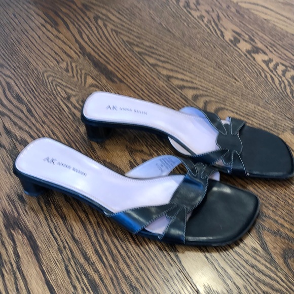 Anne Klein | Shoes | Ann Klein Kitten Heel Slides | Poshmark